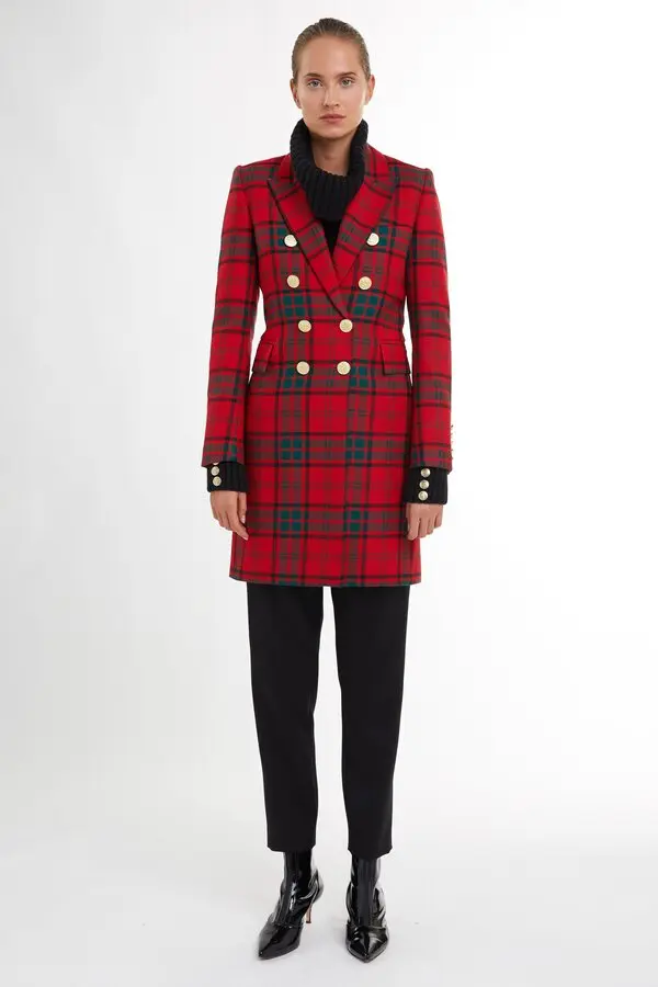 Holland Cooper Knightsbridge Coat Tartan 's