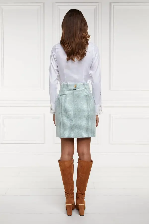 Holland Cooper Knightsbridge Skirt Houndstooth 's