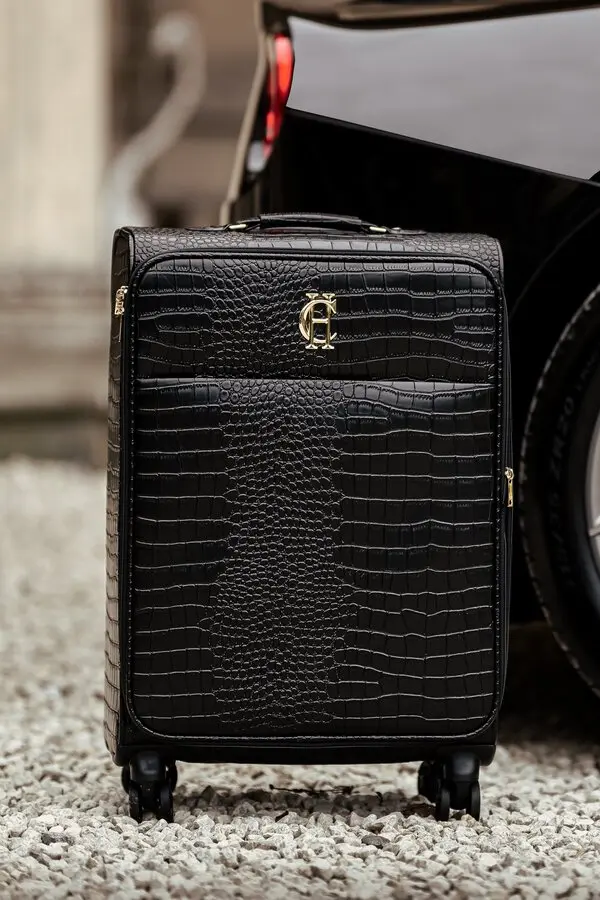 Holland Cooper Knightsbridge Large Suitcase Croc