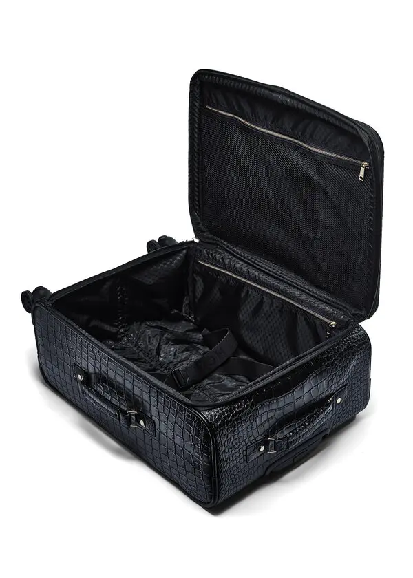 Holland Cooper Knightsbridge Large Suitcase Croc