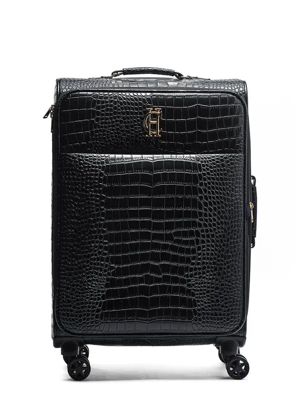 Holland Cooper Knightsbridge Large Suitcase Croc