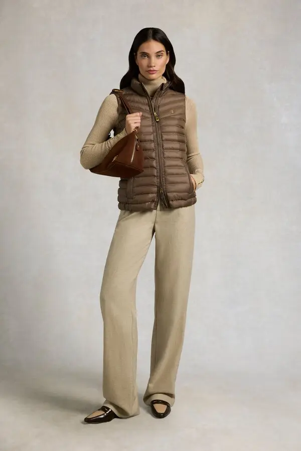 Holland Cooper Lightweight Puffer Gilet - Chestnut