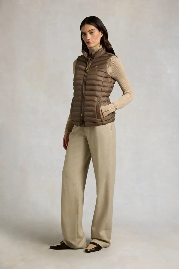 Holland Cooper Lightweight Puffer Gilet - Chestnut