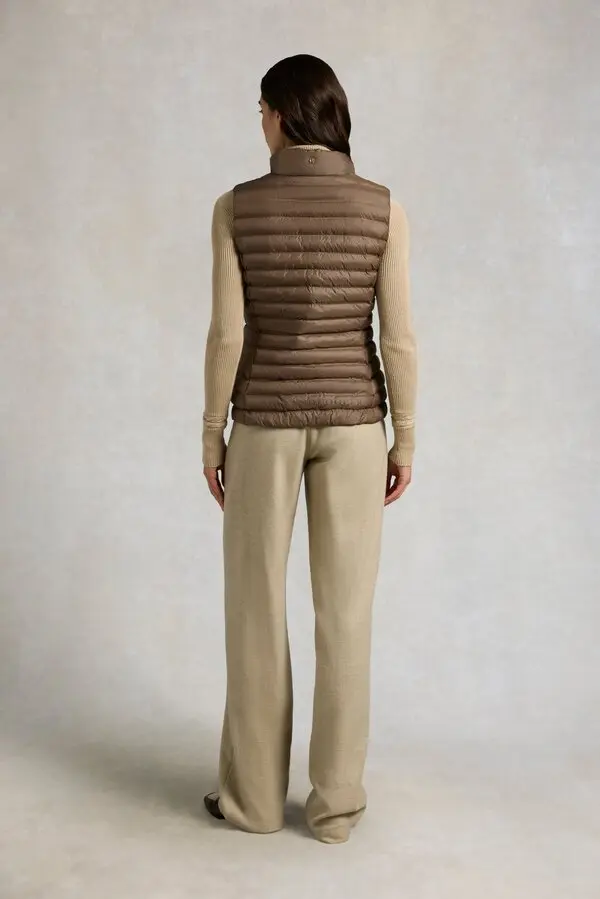 Holland Cooper Lightweight Puffer Gilet - Chestnut