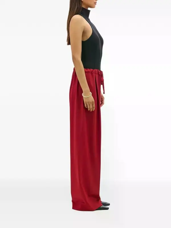 Another Tomorrow Drawstring Pleated Trousers