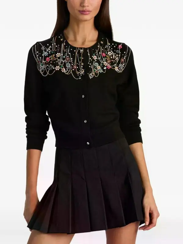 Alice + Olivia Dollie Embellished Cardigan