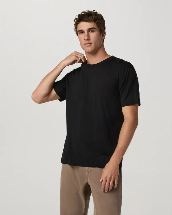 Vuori Short Sleeve Merino Wool T-shirt 2.0 - Black