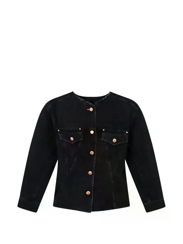 3x1 Pick Dumbo Collarless Denim Jacket