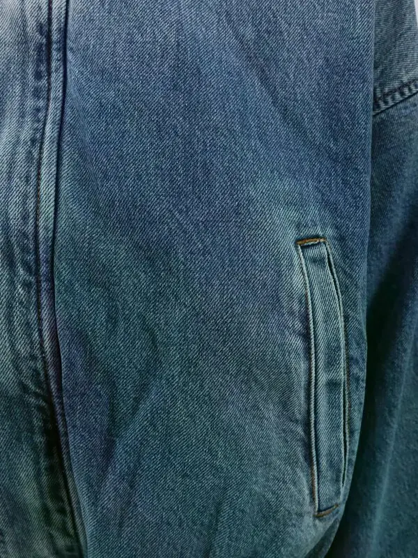 3x1 Amelia Cropped Zip-up Denim Jacket
