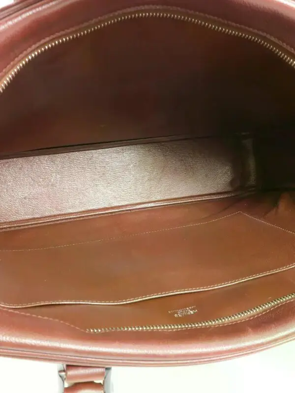 Hermès 2011 38 Plume Dog Leather Briefcase