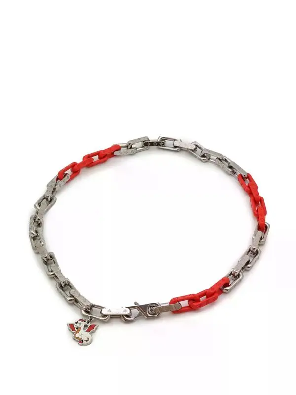 LOUIS VUITTON Dragon-pendant Necklace - Silver