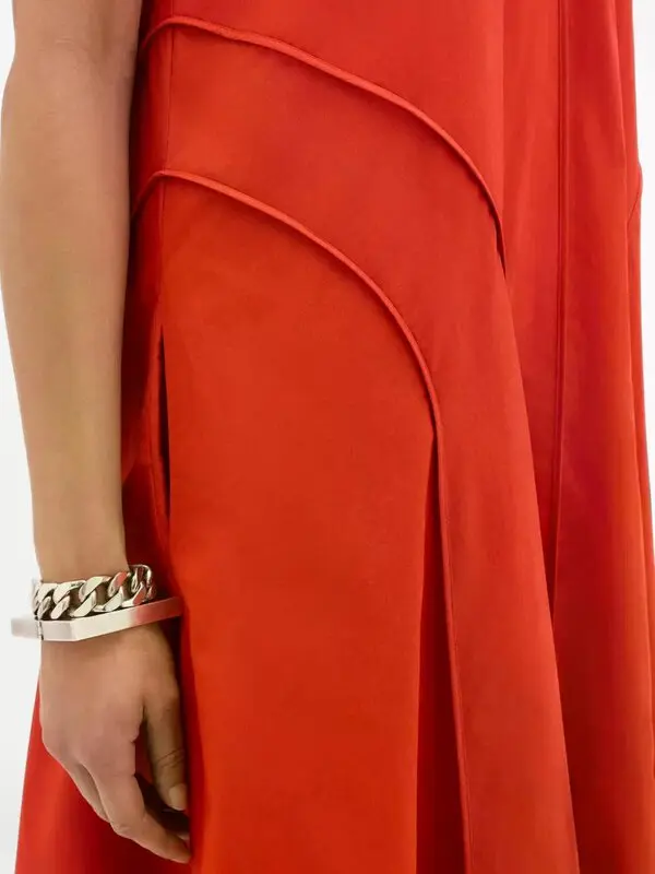 Another Tomorrow Pleated Maxi Dress