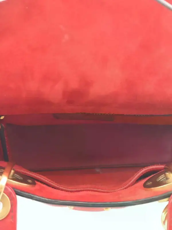Dior 2017 Mini Lambskin Cannage Studded Supple Lady Satchel