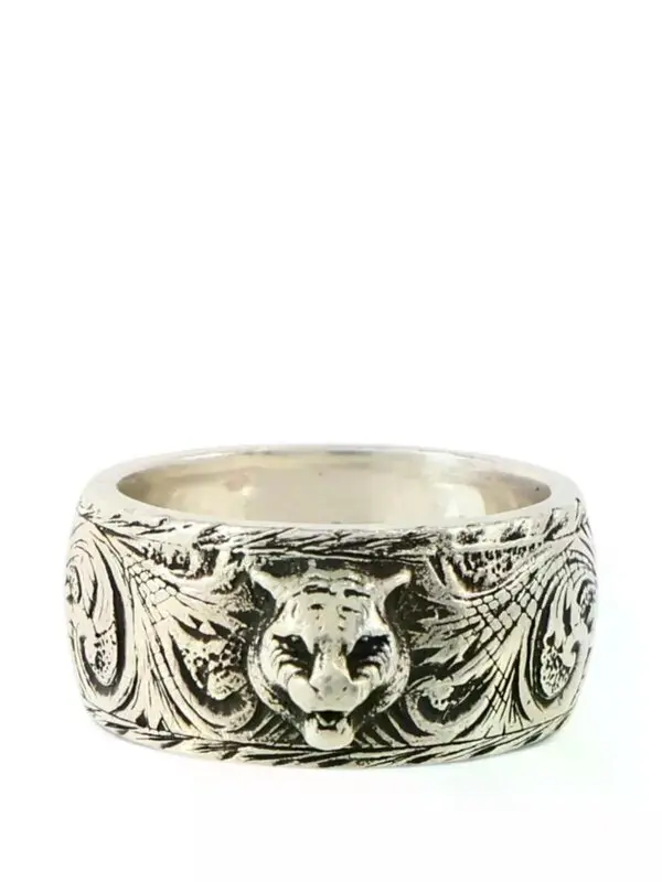 Gucci Gatto Feline Ring - Silver