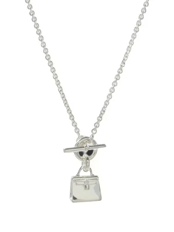 Hermès Kelly Pendant Necklace - Silver