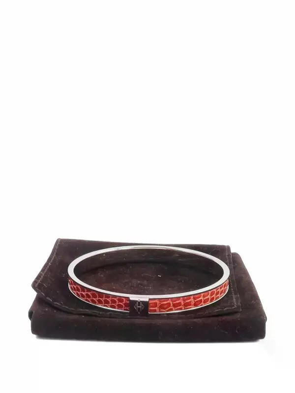 Hermès Leather Bangle - Red