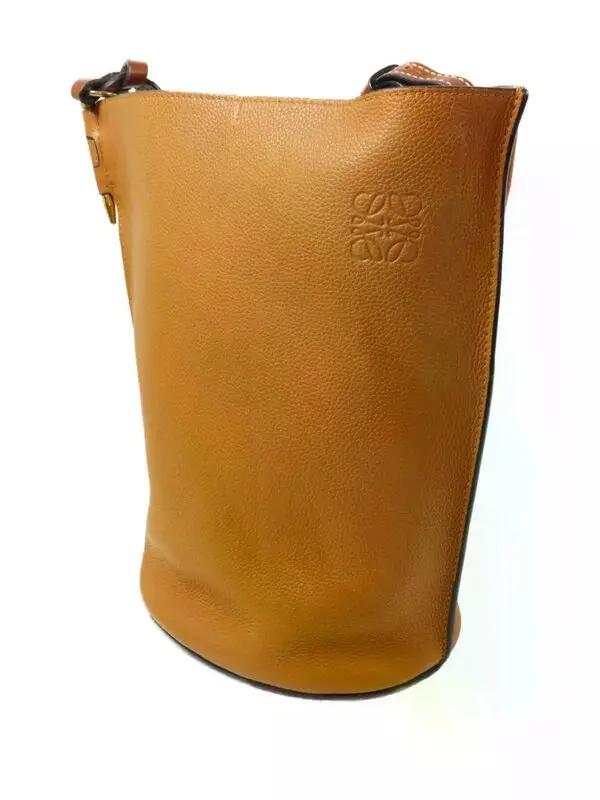 Loewe Gate Leather Bucket Bag - Brown