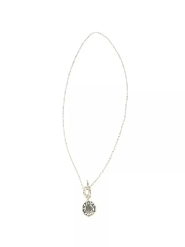 Hermès Amulettes Ex-libris Necklace - Silver
