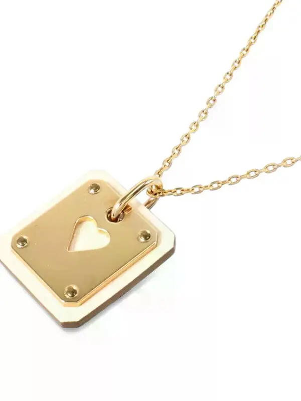 Hermès As De Coeur Heart-pendant Necklace