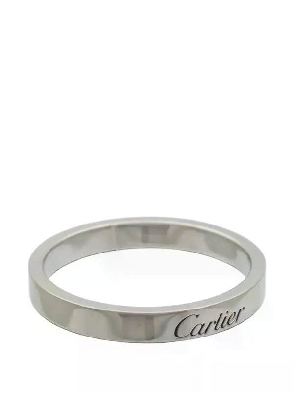 Cartier C De Engraved-logo Ring