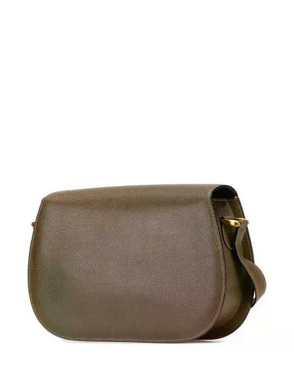 Gucci 20th Century Leather Bamboo Crossbody Bag