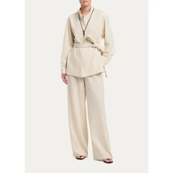 TWP Hudson St Cashmere-blend Pants