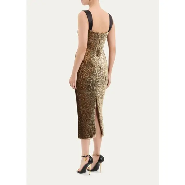 Rebecca Vallance Cambridge Bodycon Sequin Midi Dress