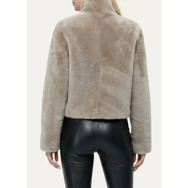 Gorski Merino Shearling Lamb Zip Jacket