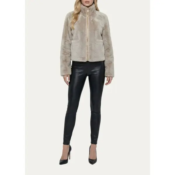Gorski Merino Shearling Lamb Zip Jacket