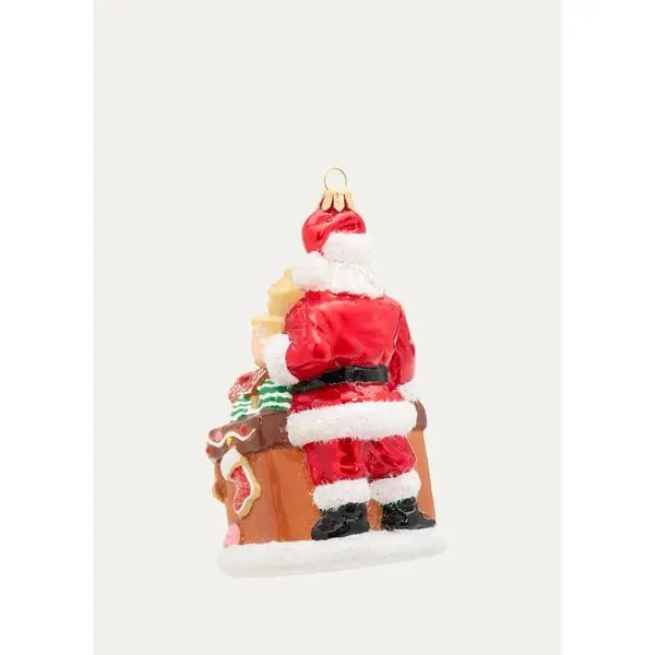IMPULS Glass Santa Gingerbread Ornat