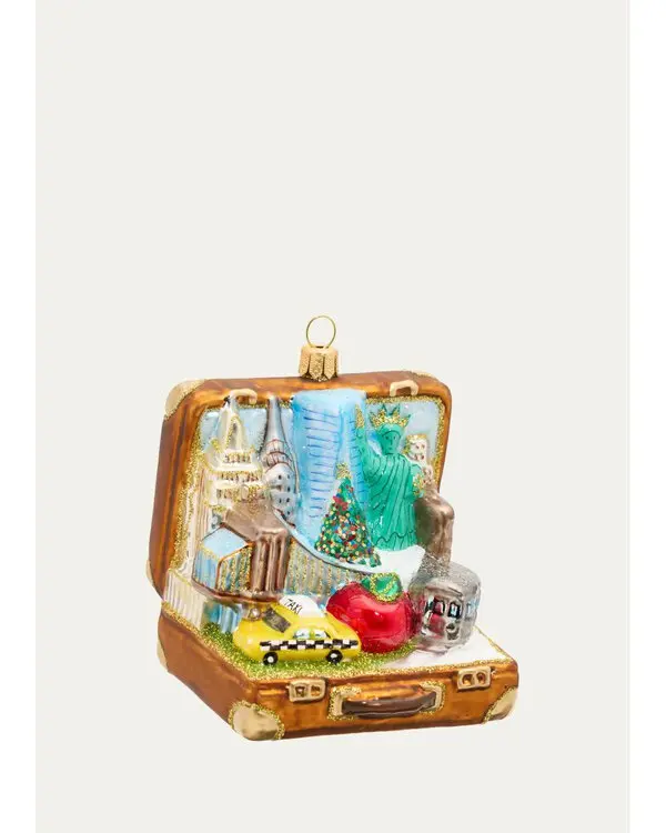 IMPULS Suitcase Of Nyc Glass Ornat