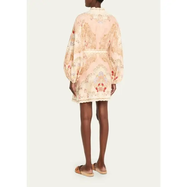 Zimmermann Daylight Long-sleeve Mini Dress