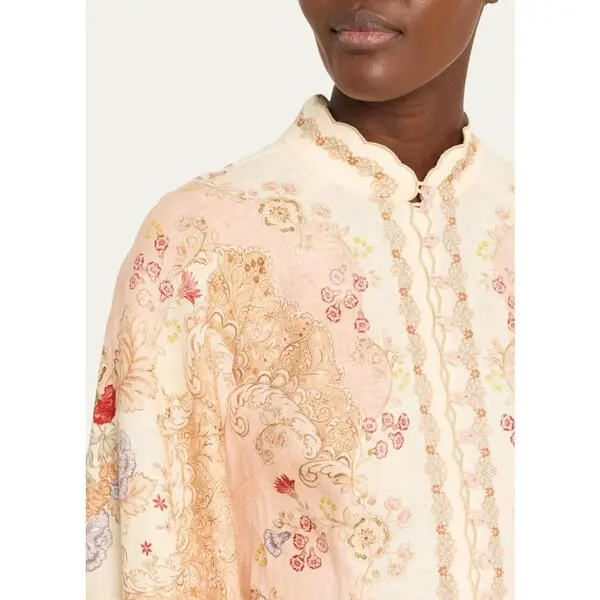 Zimmermann Daylight Long-sleeve Mini Dress
