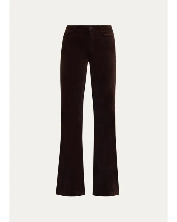 L'AGENCE Scottie Velvet Bootcut Pants