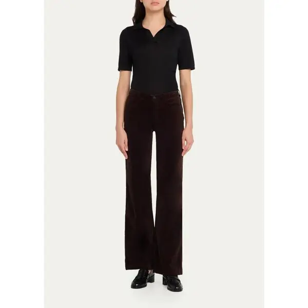 L'AGENCE Scottie Velvet Bootcut Pants