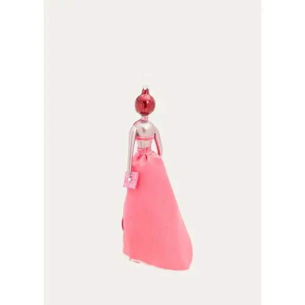 DE CARLINI Lady In Gown Glass Ornat