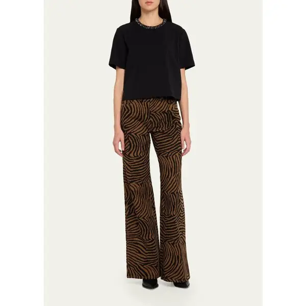 Veronica Beard Sebastian Jewel-neck T-shirt