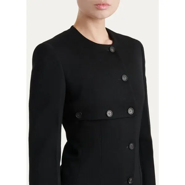 FERRAGAMO Diagonal Wool Single-breasted Coat