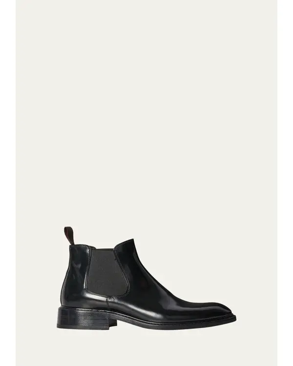 THE ROW Gable Brushed Leather Chelsea Boots