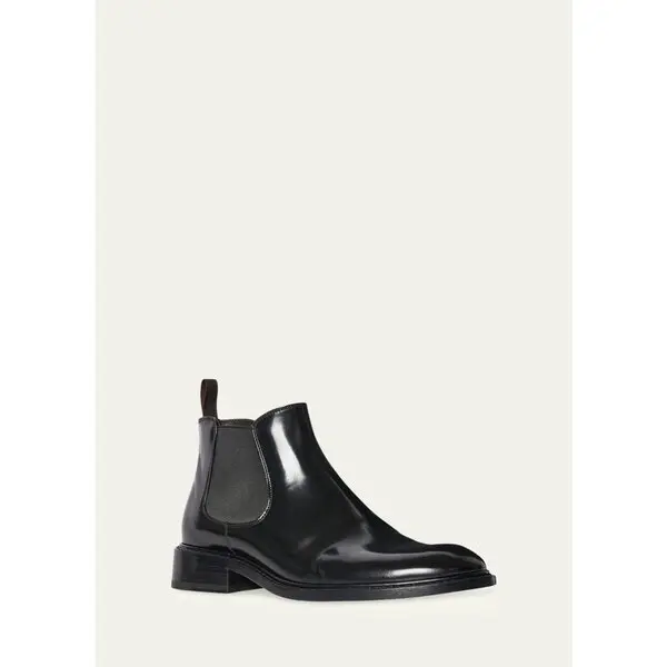 THE ROW Gable Brushed Leather Chelsea Boots