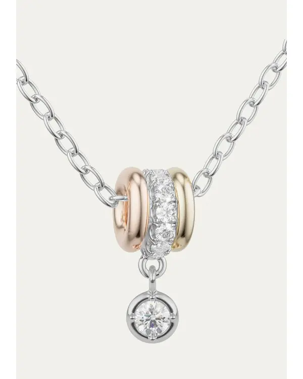 SPINELLI KILCOLLIN Vesta Round Mx Diamond Pavé Necklace - Silver