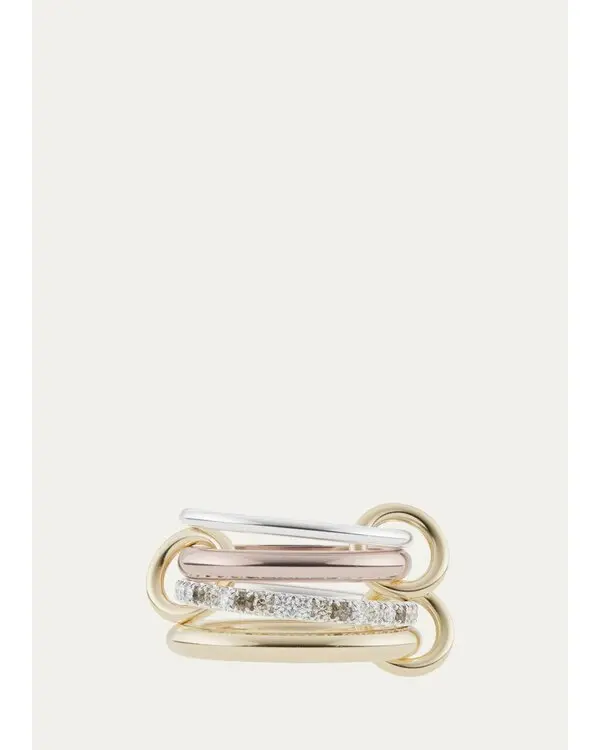 SPINELLI KILCOLLIN Cancer Mx Ccw Multi-diamond 4-band Ring