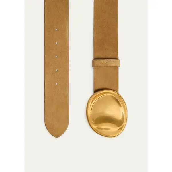 Khaite Keefe Suede Belt