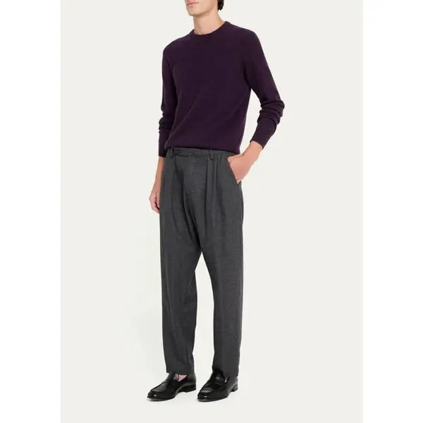 Massimo Alba Relaxed-leg Pleated Trousers