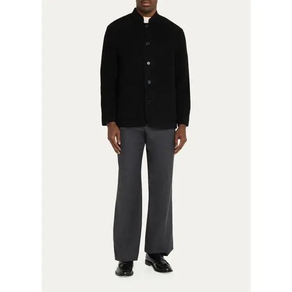 Officine Générale Simao Double Split Wool Overshirt