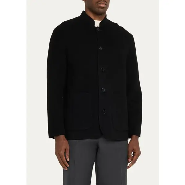 Officine Générale Simao Double Split Wool Overshirt