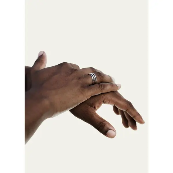 SPINELLI KILCOLLIN Solarium Sterling Three Linked Ring