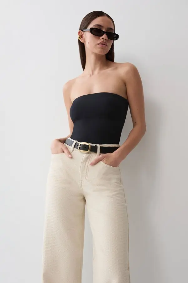 Meshki Bronte Straight Leg Denim Jeans
