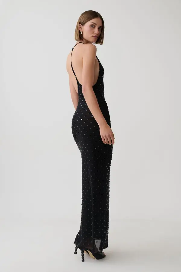 Meshki Valentine Diamante Maxi Dress