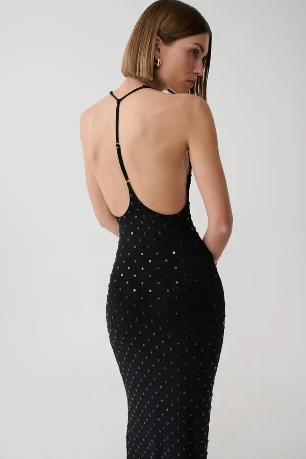 Meshki Valentine Diamante Maxi Dress